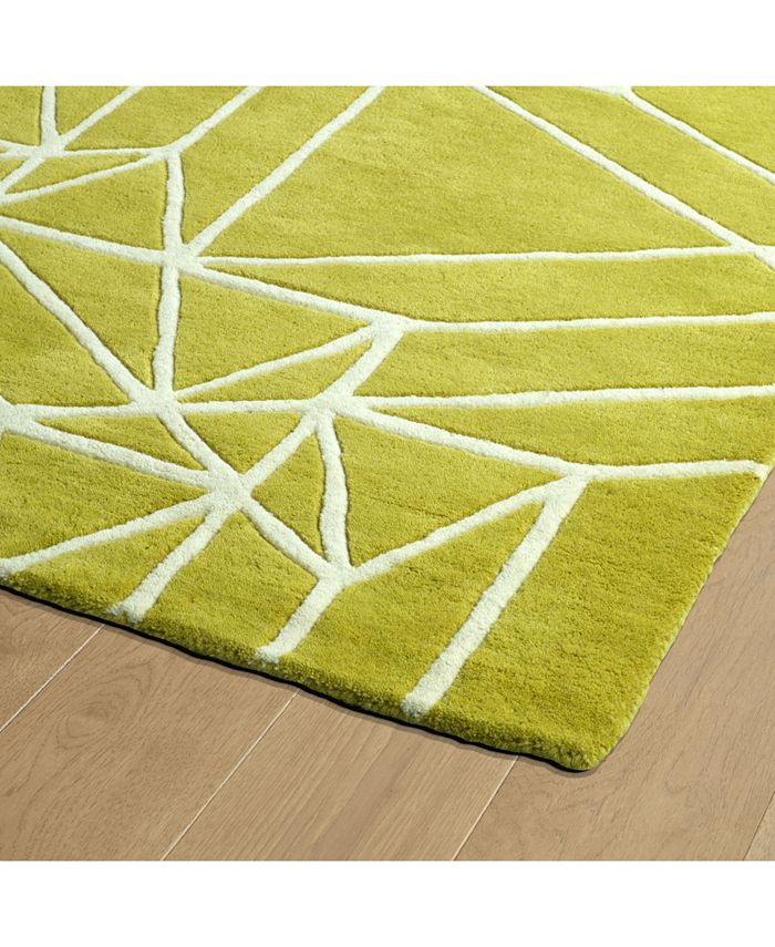 Kaleen Origami ORG04-96 Lime Green 8' x 10' Area Rug - Macy's