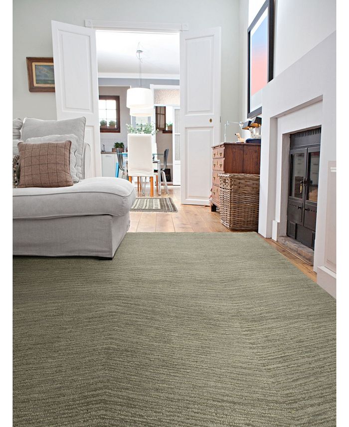 Kaleen Textura TXT05-50 Green 5' x 7'9" Area Rug - Macy's