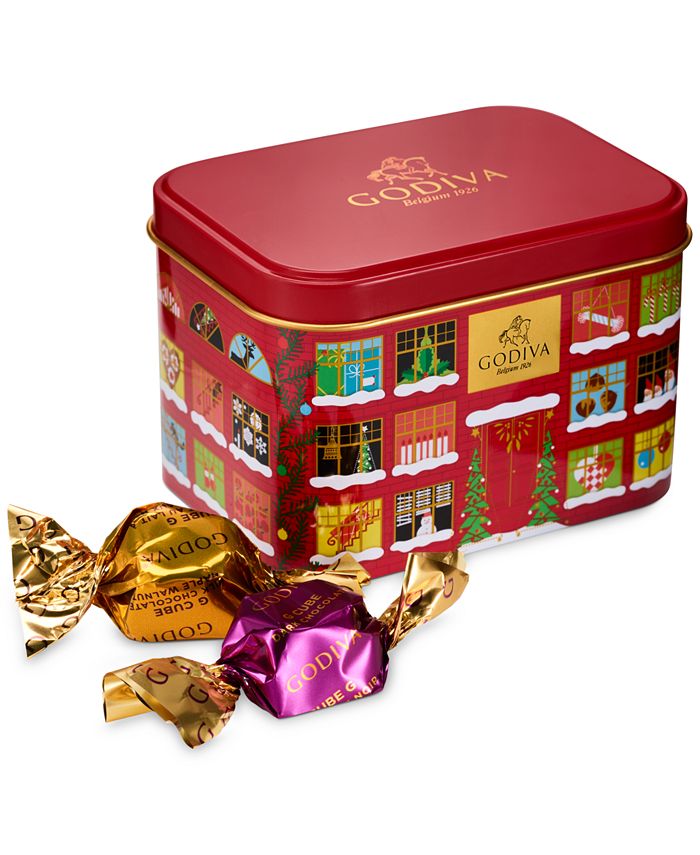 Godiva Holiday Assorted Wrapped Chocolate Truffle Tin, 15 Piece - Macy's Godiva Holiday Assorted Wrapped Chocolate Truffle Tin, 15 Piece - Macy's