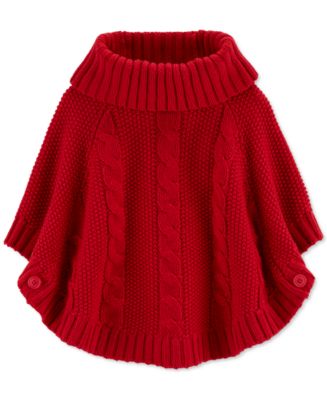 Carter's Toddler Girls Sparkly Poncho Sweater - Macy's