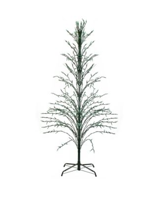 Northlight 6' Green Lighted Christmas Cascade Twig Tree Outdoor ...