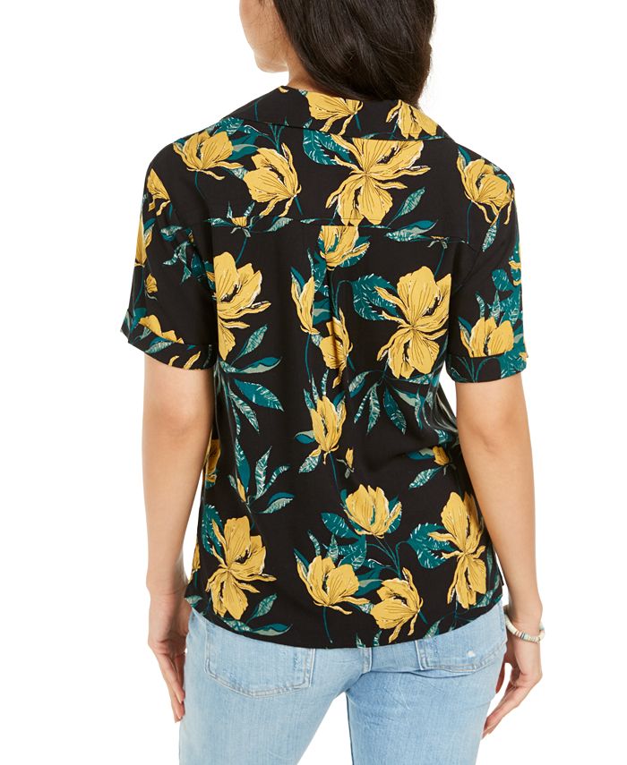 Roxy Juniors' Floral-Print Shirt - Macy's