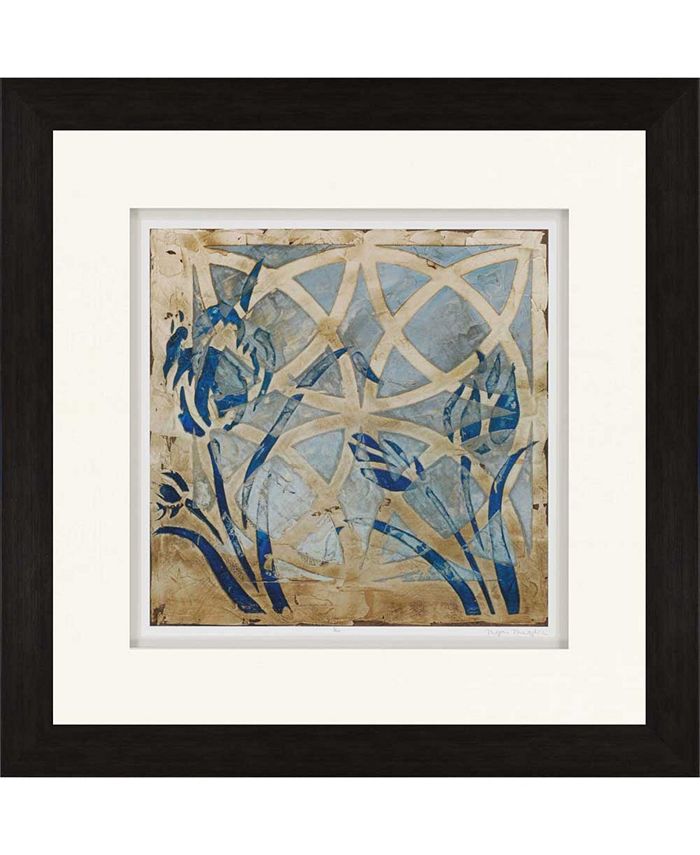 Paragon Picture Gallery Paragon Stained Glass Indigo III Framed Wall ...