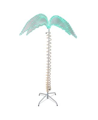 Northlight 7' Green and Tan Palm Tree Rope Light Outdoor Decoration ...