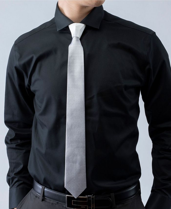 Modern Tie Men's Solid Net Weave Slim Single Tie - Macy's