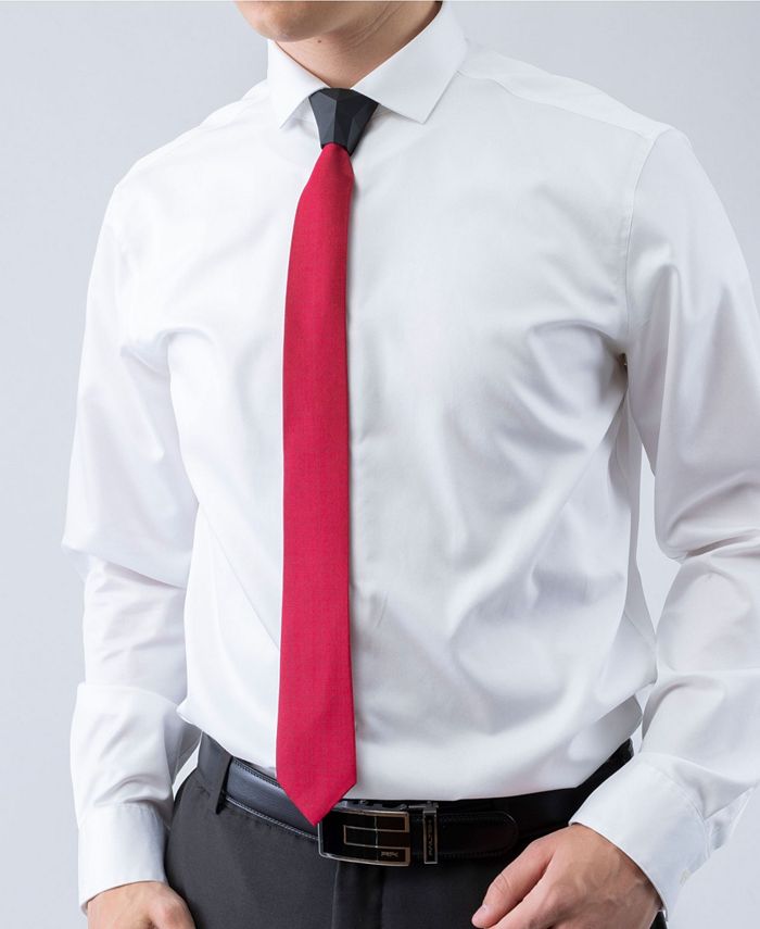 Modern Tie Men's Solid Net Weave Slim Single Tie - Macy's