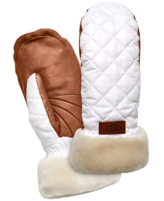 UGG® Quilted Shearling Performance Mittens - Macy's
