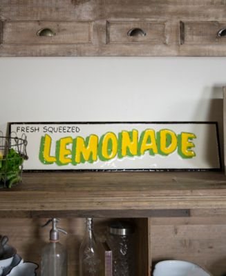 VIP Home International Metal "Lemonade" Sign - Macy's