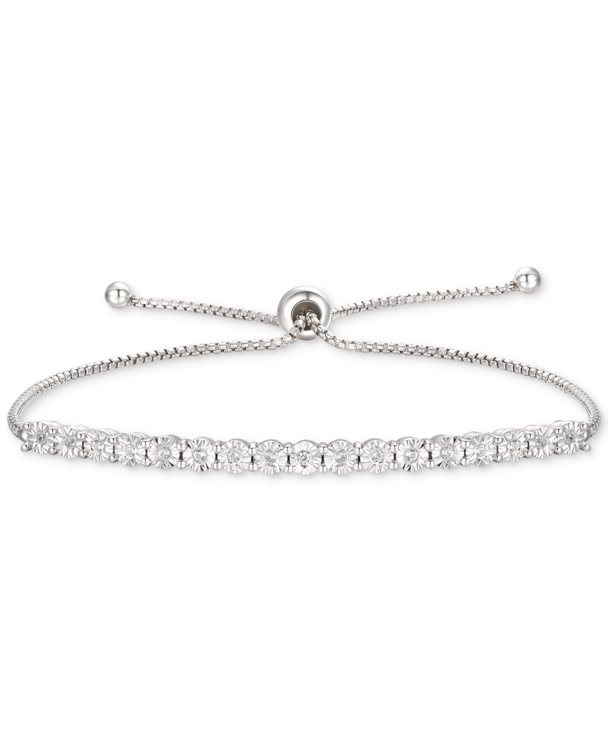 Click here for Diamond Bolo Bracelet (1/10 ct. t.w.) in Sterling... prices