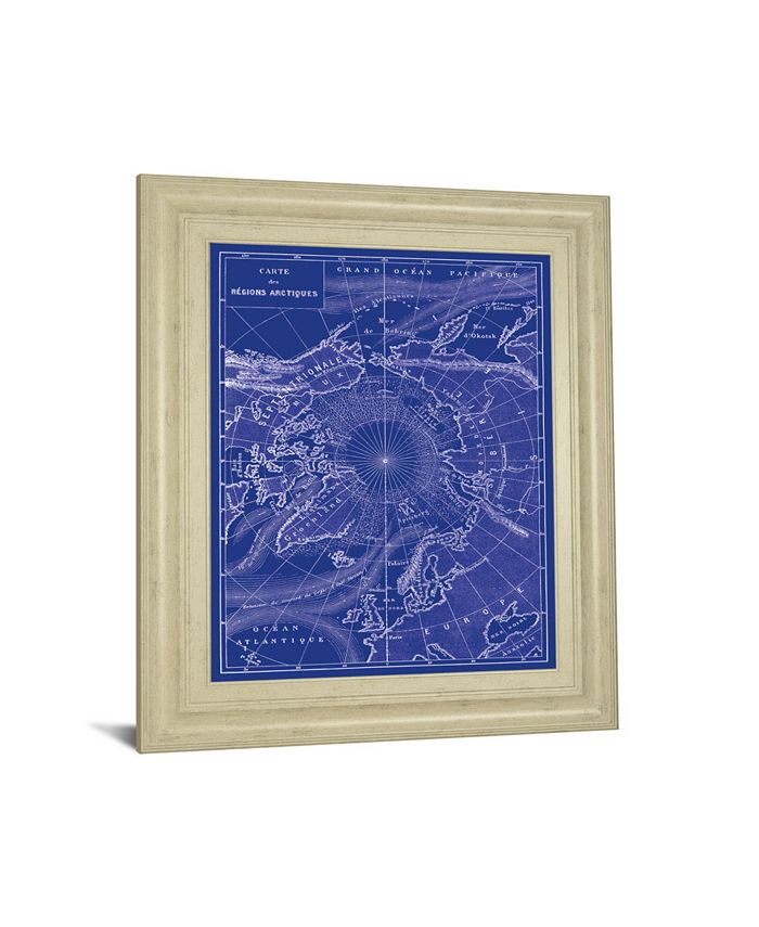 Classy Art Arctic Map by The Vintage-Inspired Collection Framed Print ...