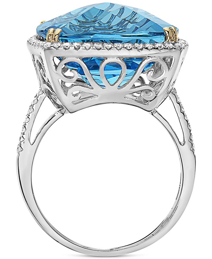 EFFY Collection EFFY® Blue Topaz (19-7/8 ct. t.w.) & Diamond (1/3 ct. t ...