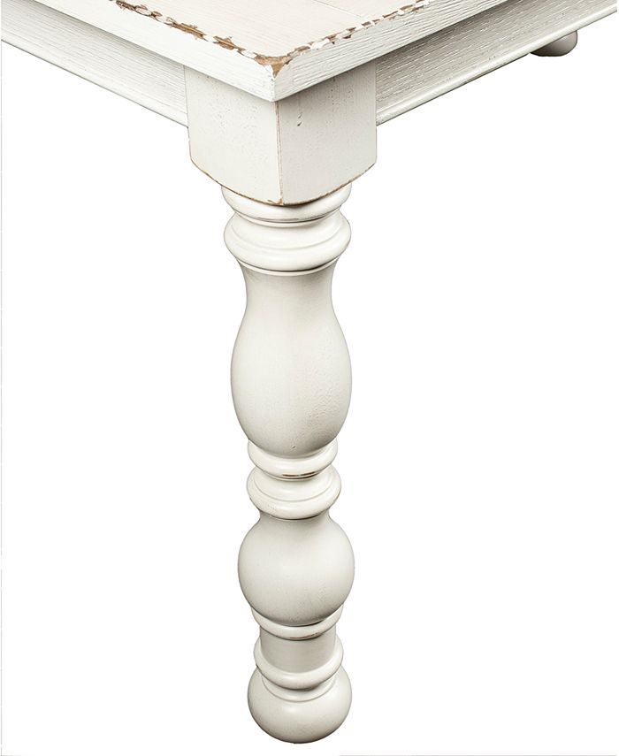 Furniture Aberdeen Off White Expandable Rectangular Dining Table - Macy's