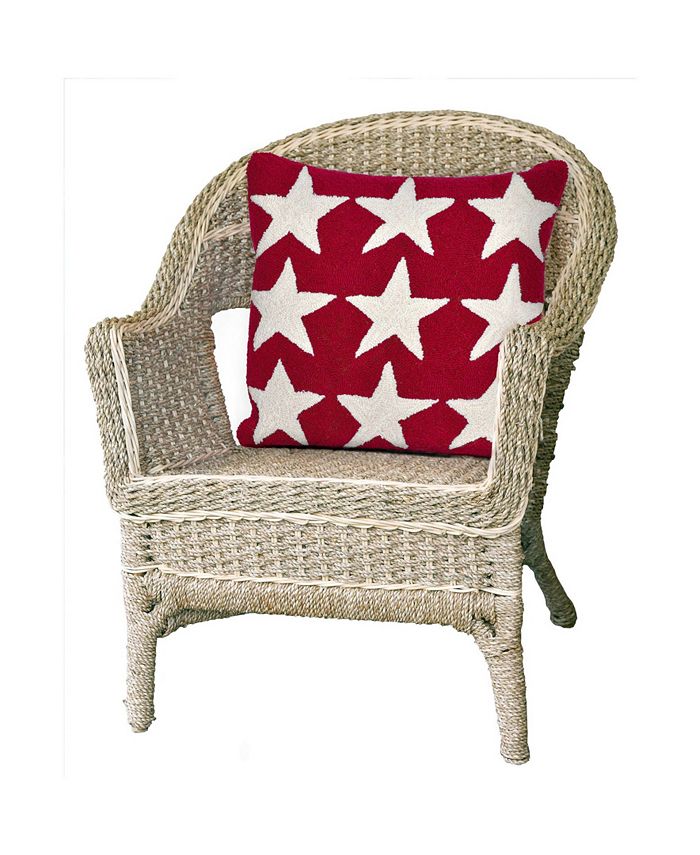 Liora Manne' Liora Manne Frontporch Stars Indoor, Outdoor Pillow - 18 ...
