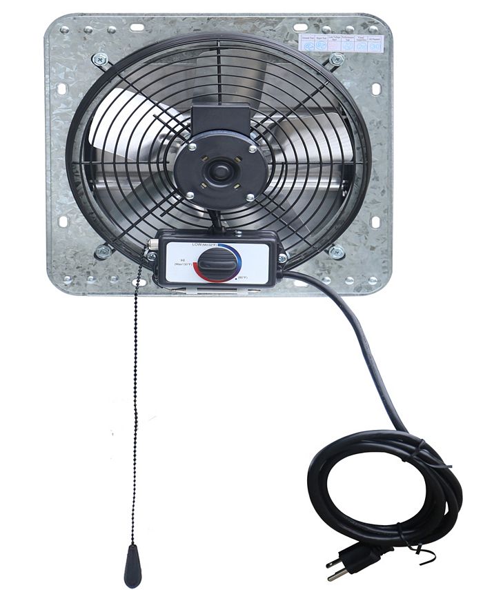 iLiving 10" Shutter Exhaust Attic Garage Grow Fan, Ventilation Fan with ...