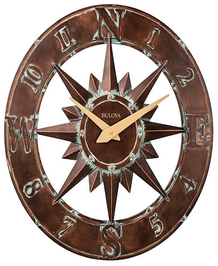 Bulova Nor'Easter Indoor or Outdoor Clock - Macy's