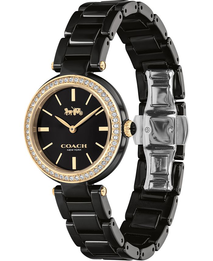 COACH Women's Park Black Ceramic Bracelet Watch 30mm - Macy's