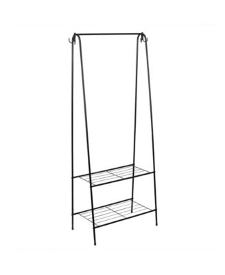 HDS Trading 2 Shelf Free-Standing Garment Rack with Hooks - Macy's