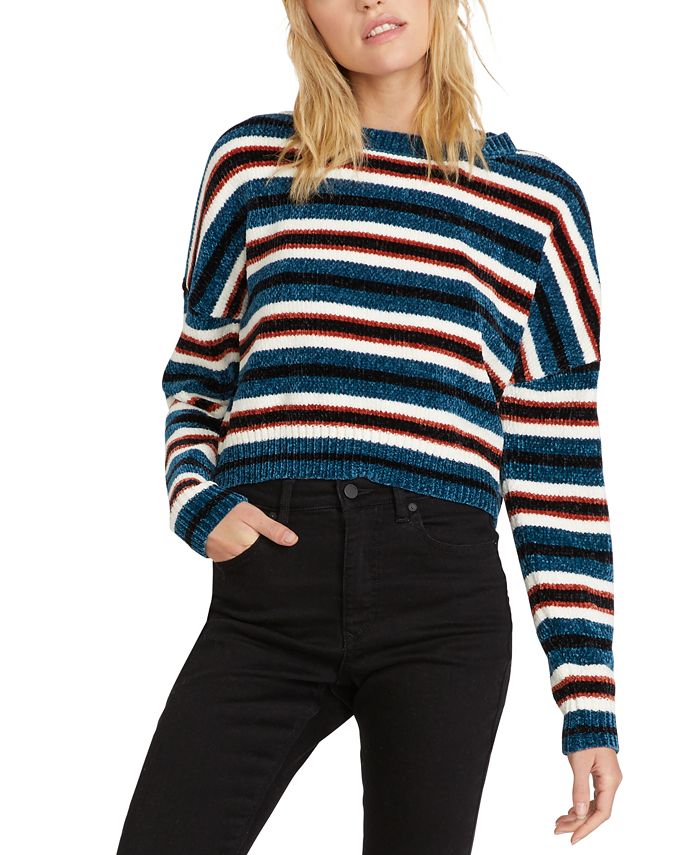 Volcom The Fav Striped Chenille Sweater - Macy's