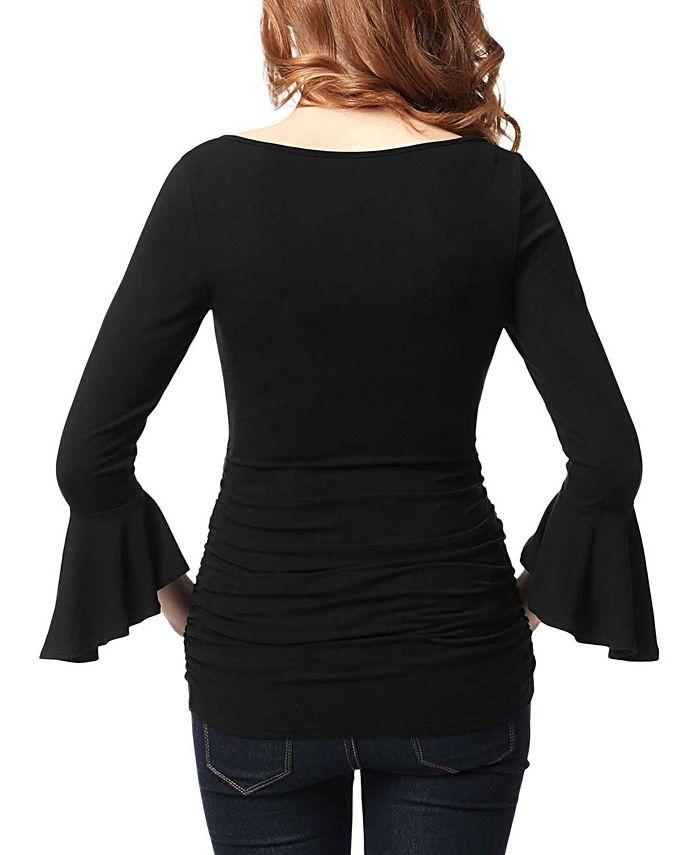 kimi + kai Andrea Maternity Ruched Top - Macy's