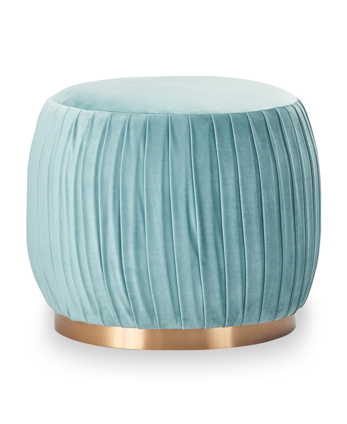 Click here for Jolie Pleated Ottoman - Teal prices