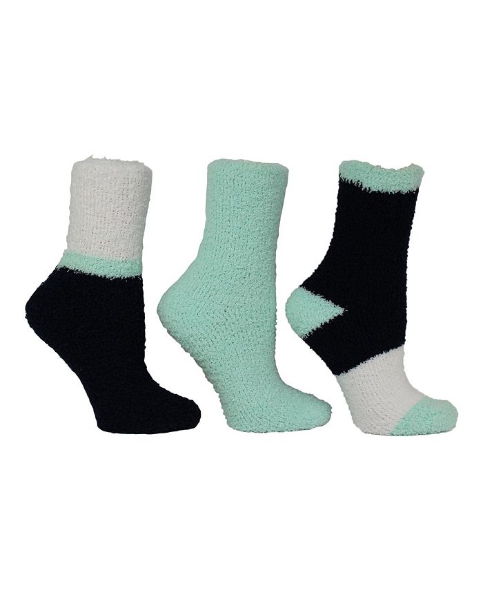 Steve Madden Women's 3 Pack Colorblock Cozy Socks, Online Only ...