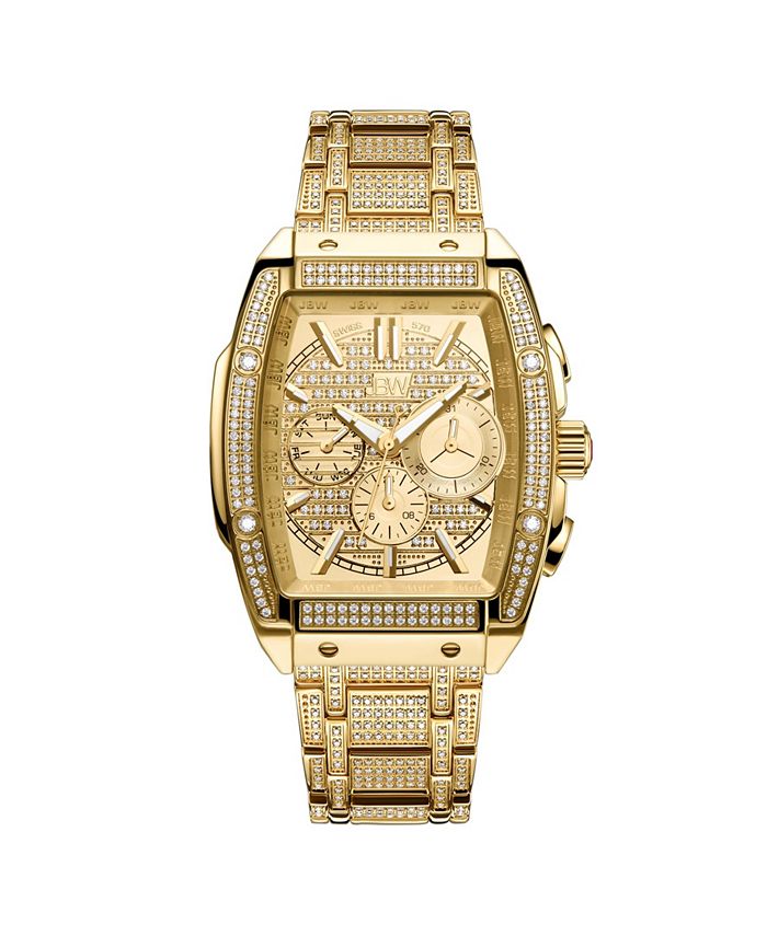 Jbw Men's Echelon Platinum Series Diamond (3 ct. t.w.) 18K Gold-Plated ...