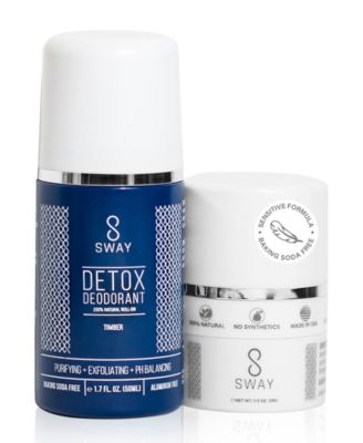 Sway Detox Deodorant & Dusting Powder Set - Timber Sensitive Formula ...