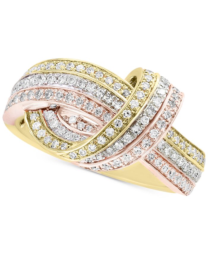 EFFY Collection EFFY® Diamond Love Knot Statement Ring (1/2 ct. t.w ...