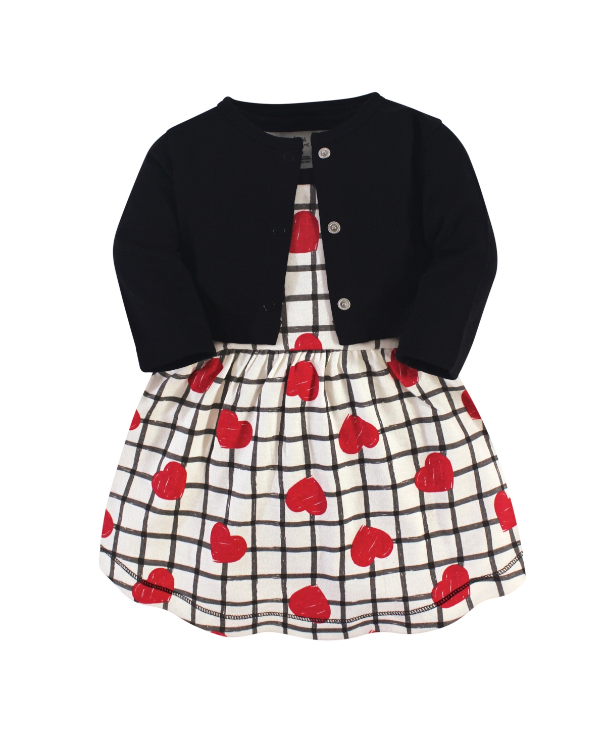 Click here for Touched by Nature Baby Girls - Black red heart prices
