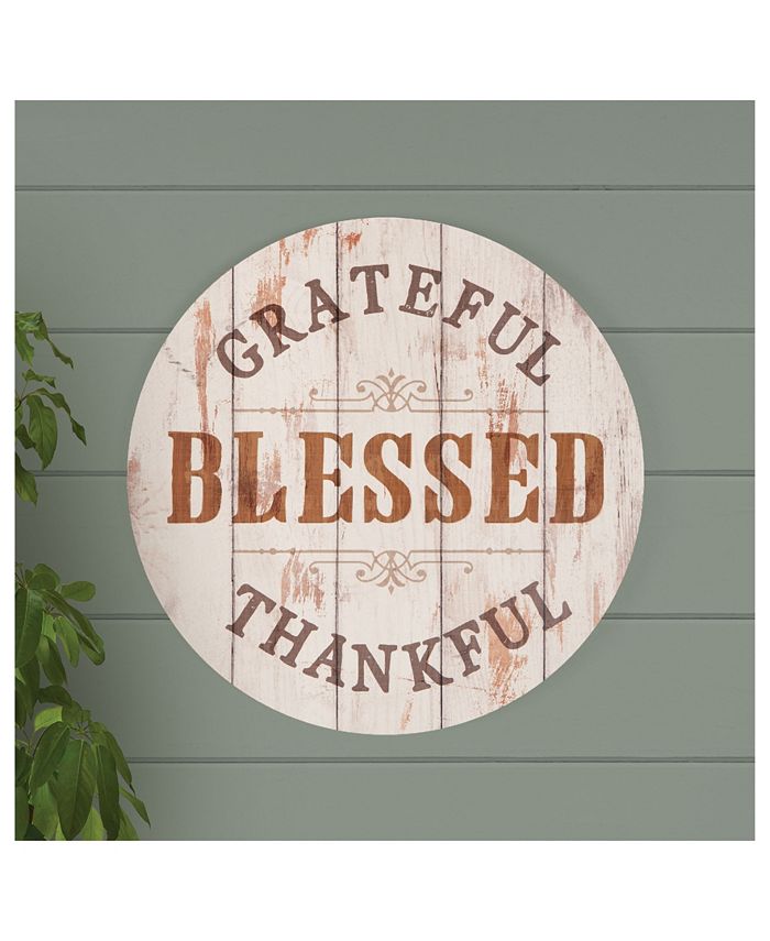 P Graham Dunn Grateful Thankful Blessed Wall Art - Macy's