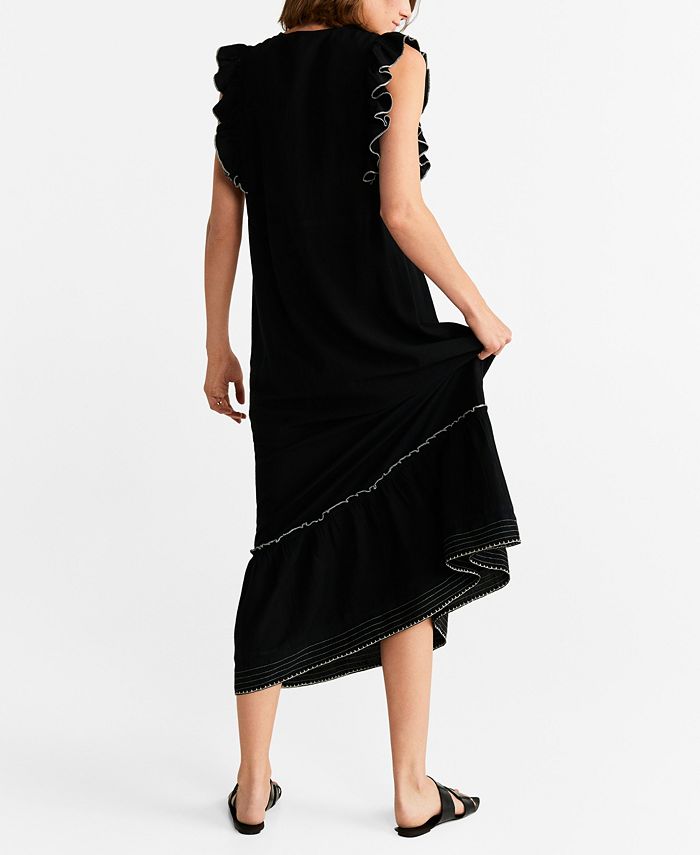 MANGO Ruffle Dress - Macy's