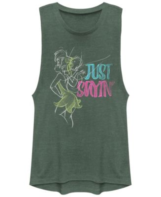 Disney Juniors' Tinkerbell Just Sayin Tink Festival Muscle Tank Top ...