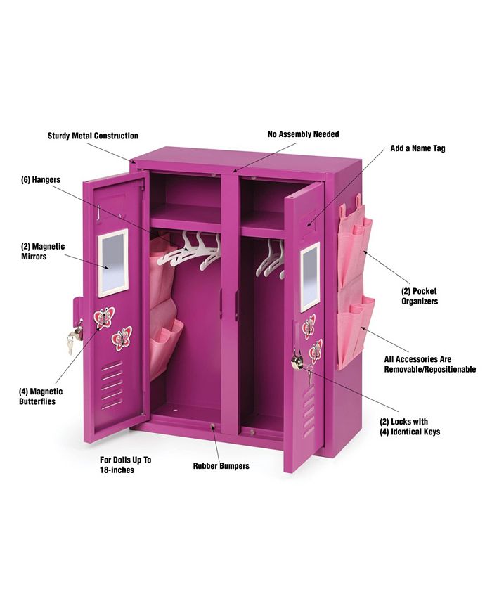 Badger Basket School Style Double Door Doll Locker - Macy's