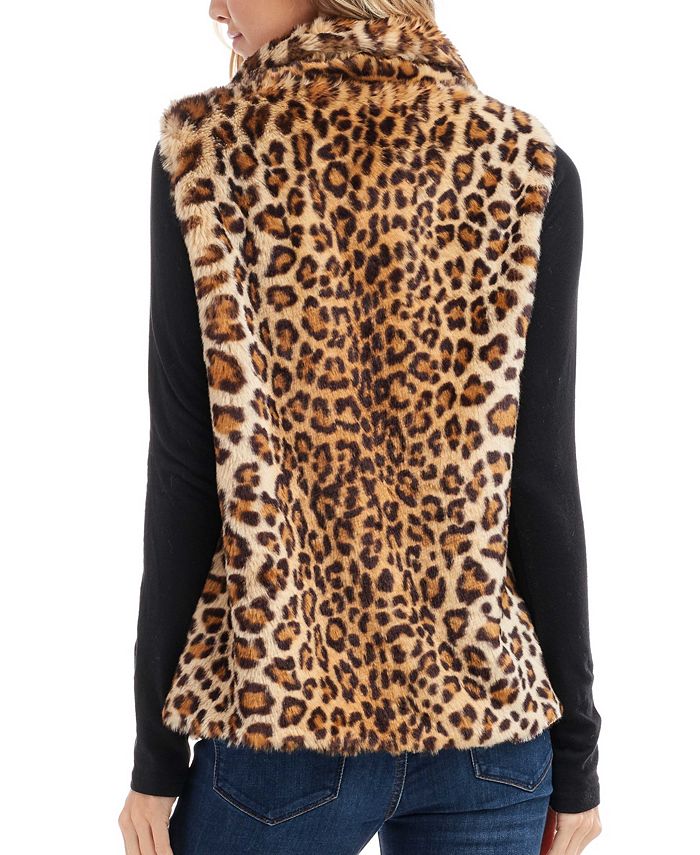 Fever Faux Fur Vest - Macy's