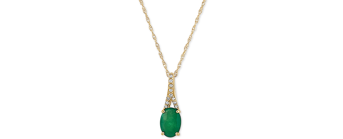Click here for Emerald (7/8 ct. t.w.) & Diamond (1/20 ct. t.w.) 1... prices