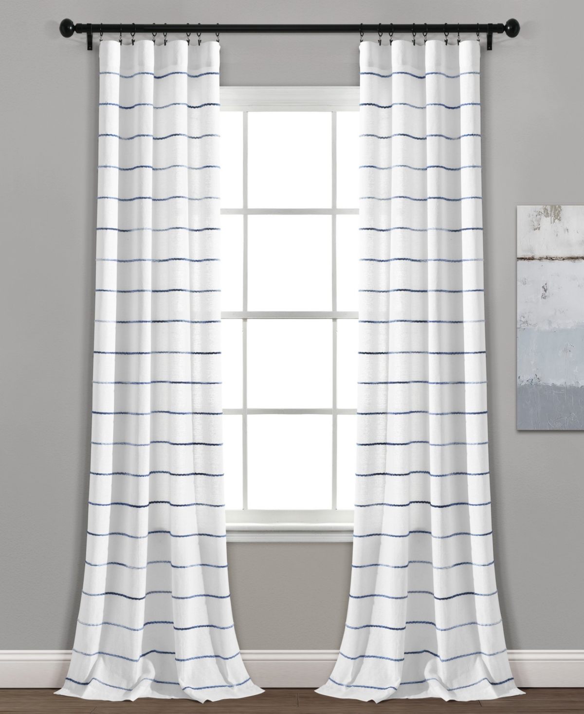 Click here for Lush Decor Ombre Stripe Yarn Dyed Cotton Window Cu... prices