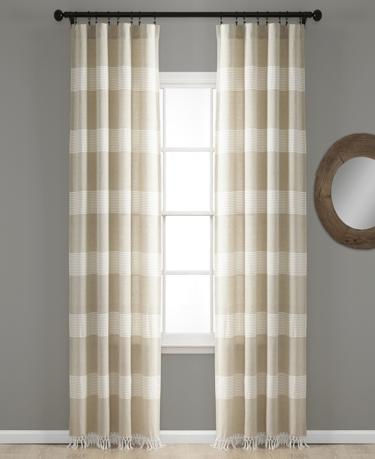 Click here for Lush Decor Tucker Stripe Yarn Dyed Cotton Knotted... prices