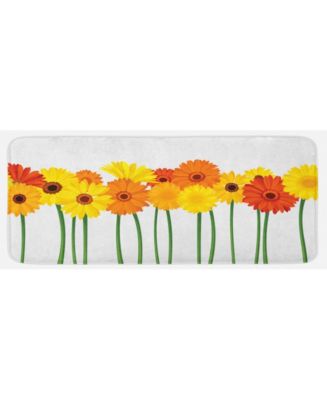 Ambesonne Gerber Daisy Kitchen Mat - Macy's