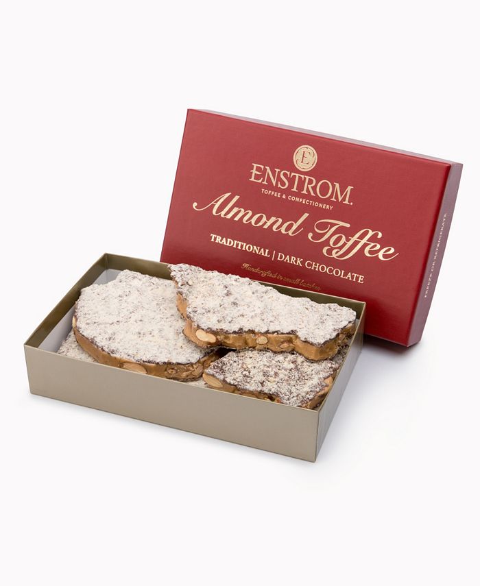 Enstrom Candies Handcrafted 1 lbs Dark Chocolate Traditional Almond ...
