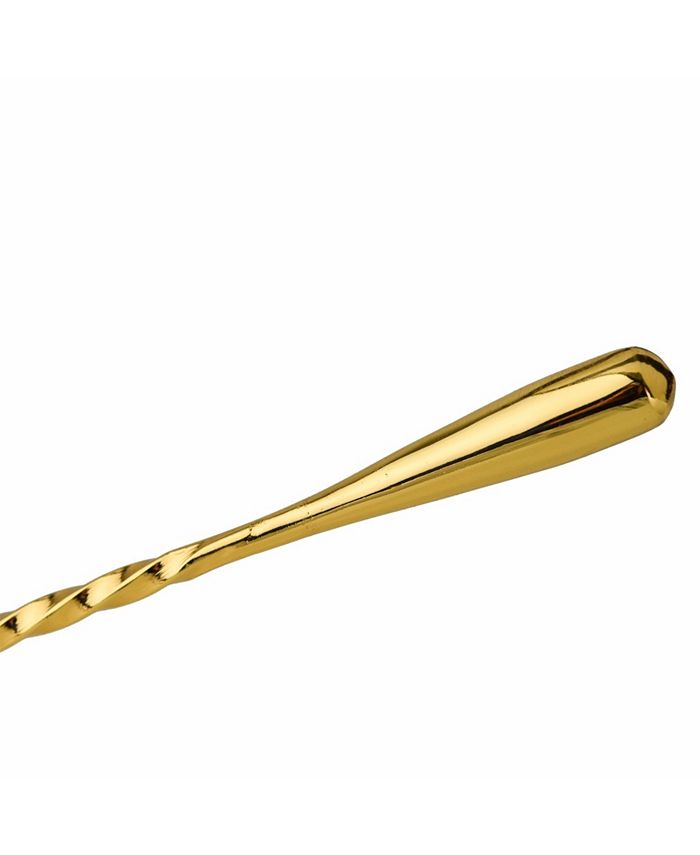 Prince of Scots 24K Gold-Plate Tear Drop Bar Spoon - Macy's