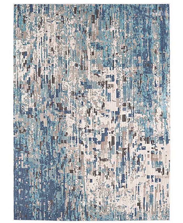 Scott Living Expressions Precipice Lagoon 9'6" x 12'11" Area Rug - Macy's