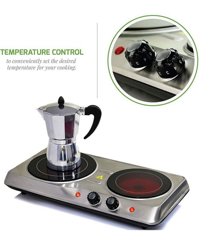 OVENTE Double-Plate and Cooktop Electric Infrared Burner - Macy's
