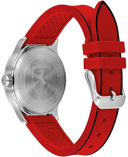 Ferrari Kid's Pitlane Red Silicone Strap Watch 34mm & Reviews - All ...