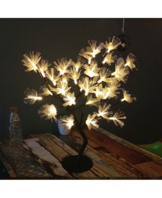Creative Motion Fiber optic lighted tree 32 Warm White LED Bulbs - Macy's
