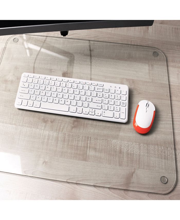 Floortex Desktex Glacier Mat Glass Desk Pad - Macy's