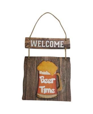Creative Motion Welcome Beer Time Sign - Macy's