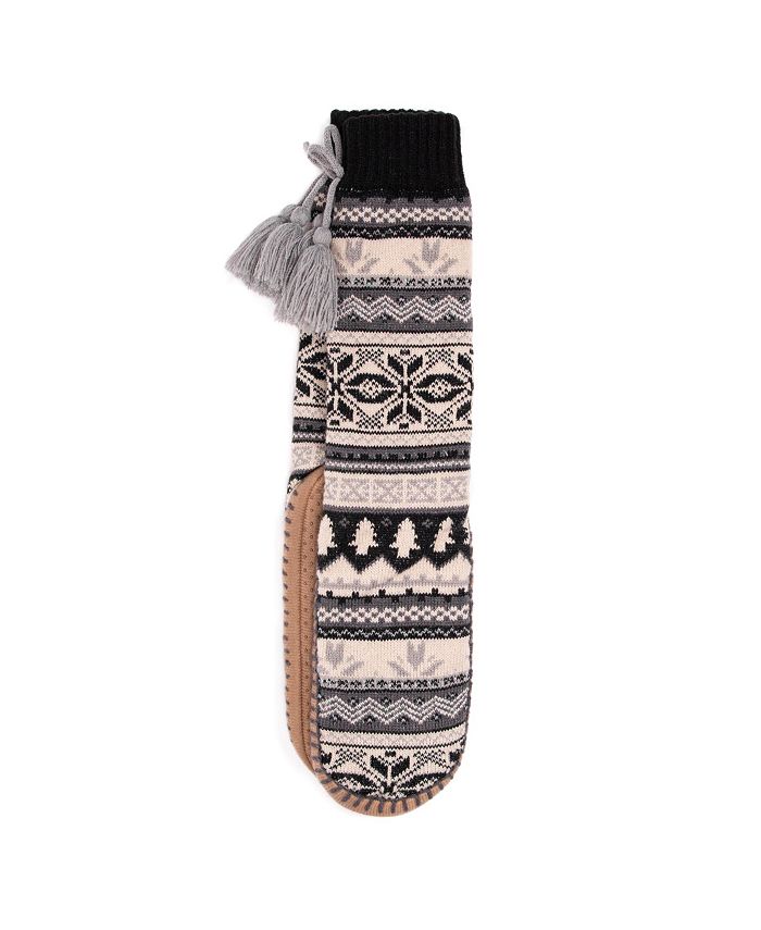 Muk Luks Women's Slipper Socks with Tassels - Macy's