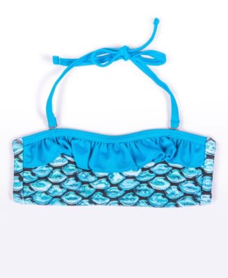 Fin Fun Little and Big Girls Bandeau Bikini Top - Macy's