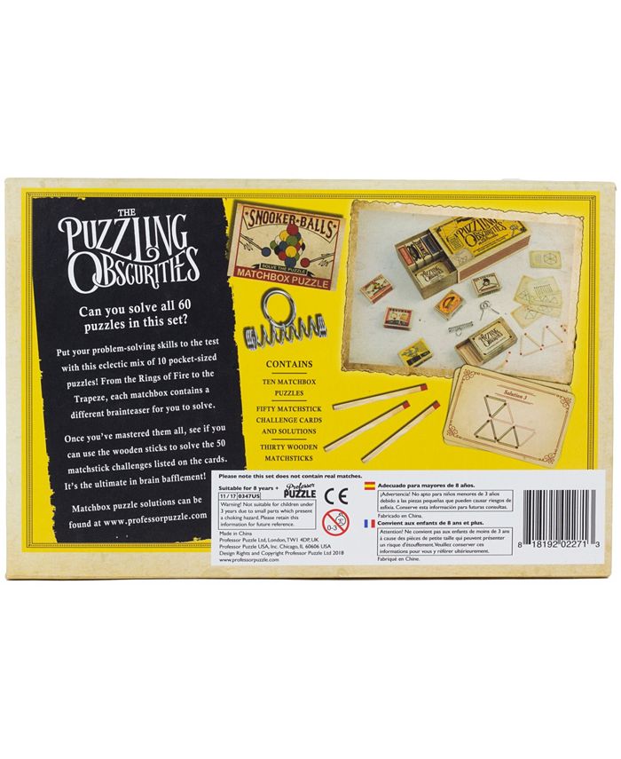 Professor Puzzle the Puzzling Obscurities Box of Brainteasers - Macy's