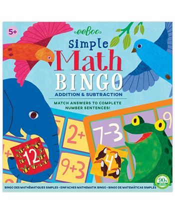 Eeboo Simple Math Bingo - Addition and Subtraction - Macy's